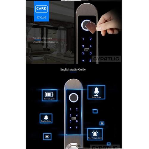 Jual KUNCI PINTU MILLENIX MX-151, FINGER PRINT + CODE + CARD + KEY ...