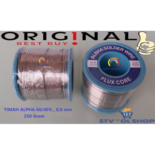 Jual Timah Alpha / Timah Solder Alpha 60/40% 0,8mm 250 gram - Jakarta ...