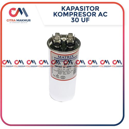 Jual Kapasitor AC 30 uF Capasitor Air Conditioner Kompresor Matrix ...