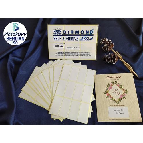 Promo LABEL UNDANGAN 103 / STICKER UNTUK NAMA UNDANGAN (ISI 25 PACK/1 ...