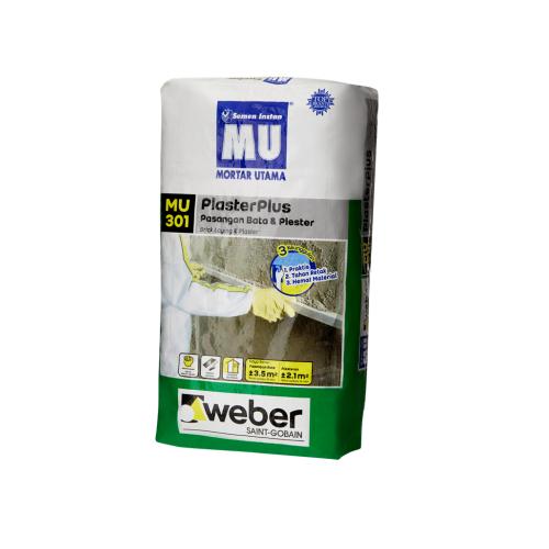 Jual MU 301 MORTAR UTAMA PLASTER DAN PASANG HEBEL BATA RINGAN 40KG ...