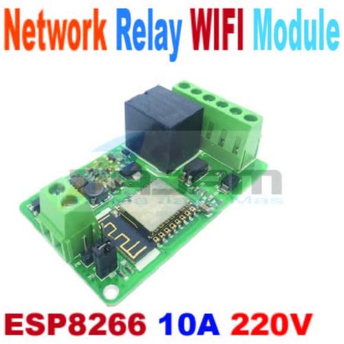 Jual Hijau ESP8266 10A 220V Network Relay WIFI Module Input DC 7V~30V Modul - Kota Medan - Tanda ...