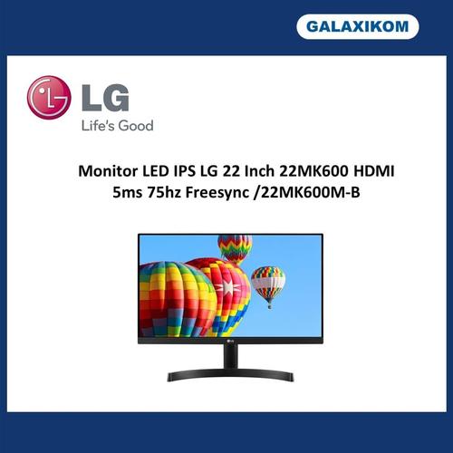 Jual Monitor LED IPS LG 22 Inch 22MK600 HDMI 5ms 75hz Freesync ...