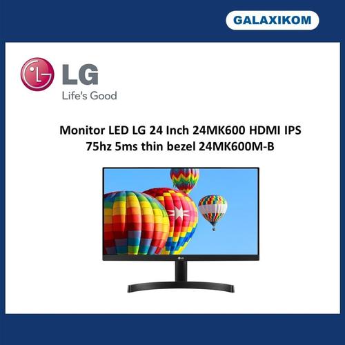 Jual Monitor LED LG 24 Inch 24MK600 HDMI IPS 75hz 5ms thin bezel ...