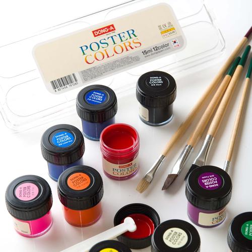 Jual Poster color/ Cat Air Dong-A 12 warna/set 10 ml - Jakarta Utara ...