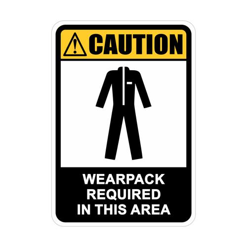 Jual Rambu / Sign Wearpack Required 35cm x 50cm Plat Alumunium - Kota ...