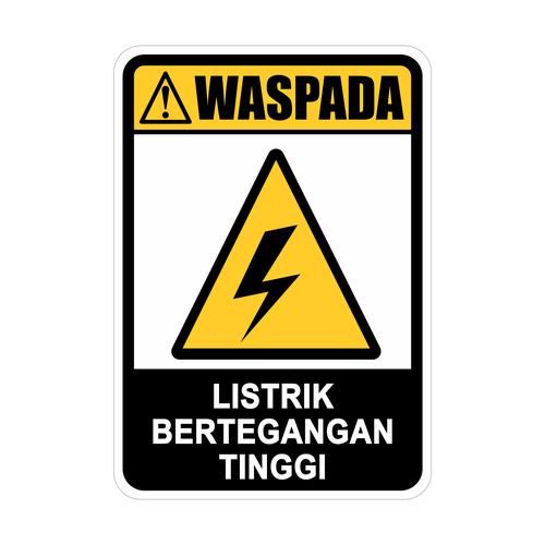 Jual Rambu / Sign Listrik Tegangan Tinggi 35cm x 50cm Plat Alumunium ...