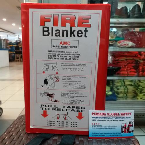 Jual fire blanket AMC made in taiwan selimut anti api safety apar ...