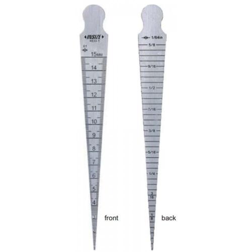 Jual Alat Ukur Taper Gage 0.8-15mm (1/32"-5/8") Insize 4833-1 - Jakarta ...