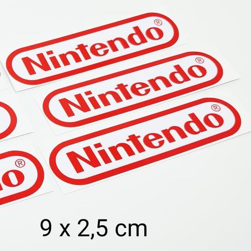 Jual Sticker Logo Nintendo Ukuran 9x2,5cm Background Putih - Kab ...