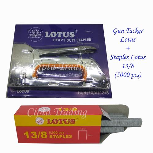 Jual stapler - Joyko - Gun Tacker Lotus + Staples 13/8 Lotus - Jakarta ...
