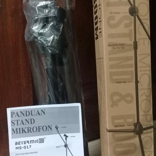 Jual Stand Tiang Mic Mik Microphone Mikropon Panjang Holder 2 macam ...