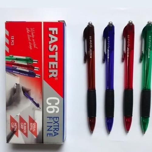 Jual Pulpen Faster C6 cetek - Biru - Jakarta Barat - Asooy stationery ... Jual Pulpen Faster C6 cetek - Biru - Jakarta Barat - Asooy stationery ...
