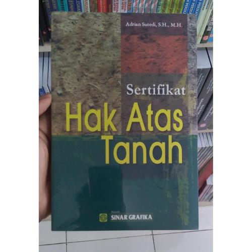 Jual BUKU ORI SERTIFIKAT HAK ATAS TANAH - ADRIAN - SINAR GRAFIKA - Kota ...