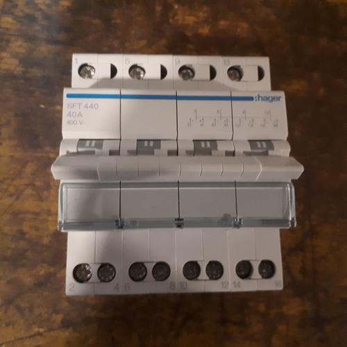 Jual Ohm Saklar merk Hager 4p 40a . tipe sft440 . 4 pole 40 ampere ...