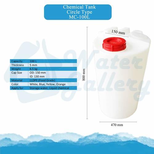 Jual Chemical Tank - Tangki Kimia - 100 L - Round Tank - Jakarta Timur ...