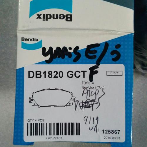 Jual Bendix DB 1820 kampas rem depan Yaris type E atau J - Jakarta ...