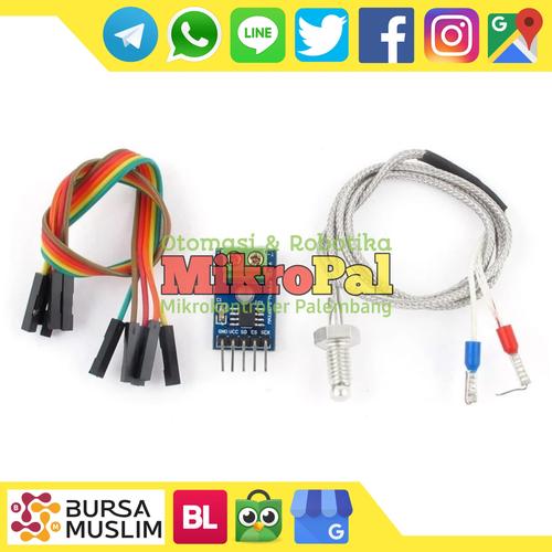 Jual MAX6675 Module + K Type Thermocouple Temperature Sensor Deteksi ...