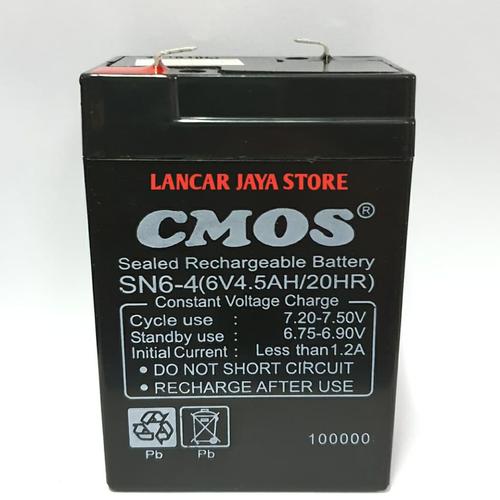 Jual Batery Aki/Batrai Aki Emergency Lamp CMOS 6volt Asli 100% Merek ...