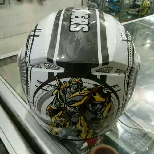 Jual HELM ANAK GM TRANSFORMER SILVER LIS PUTIH - Jakarta Barat - PGX ...