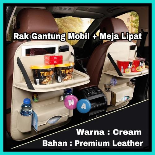 Jual Car Seat Organizer Foldable - Rak Gantung Mobil Kulit dan Meja ...