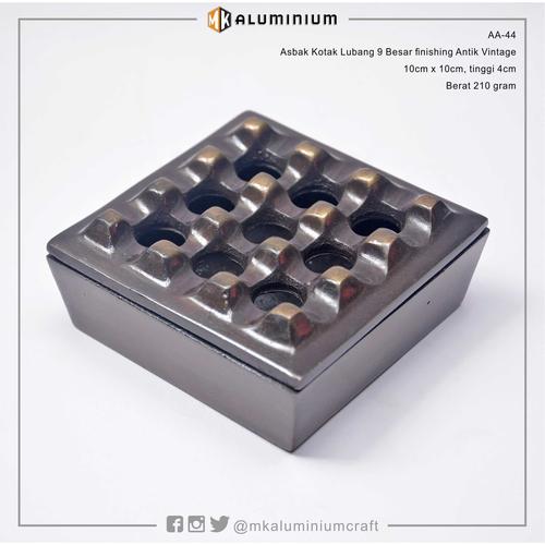 Jual Asbak Aluminium Lubang 9 Besar Finishing Antik Vintage - AA44 MK ...