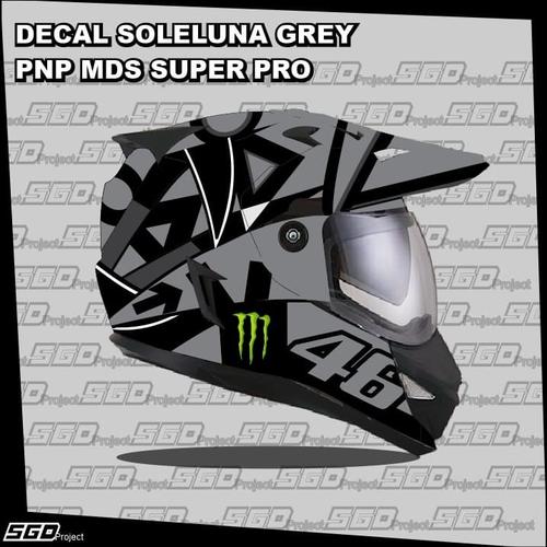 Jual Stiker Decal Helm Motif Grey Soleluna PNP MDS SUPERPRO - Kab ...
