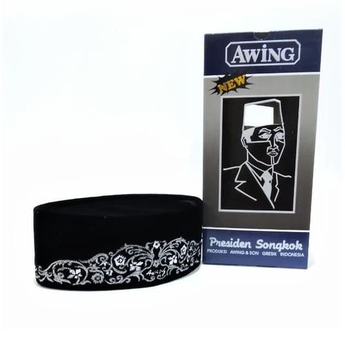 Jual Awing Peci Songkok Bordir Antique Perak Songkok Awing Original - 5 ...