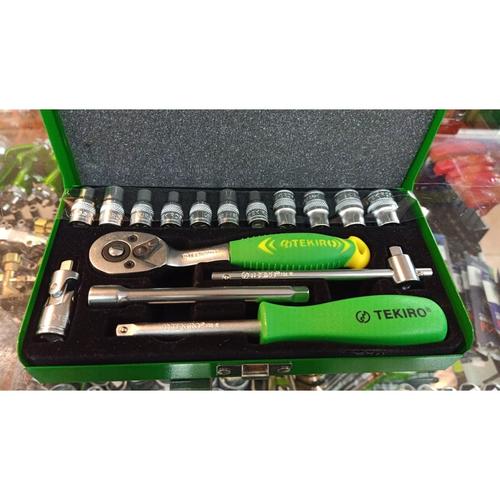 Jual Tekiro Socket Set 1/4 Inchi 17 Pcs (Kunci Sock Set 1/4 Inchi 17 ...