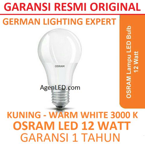 Jual OSRAM Lampu LED 12W Bohlam warm white 12 w watt 14 Bulb 12watt ...