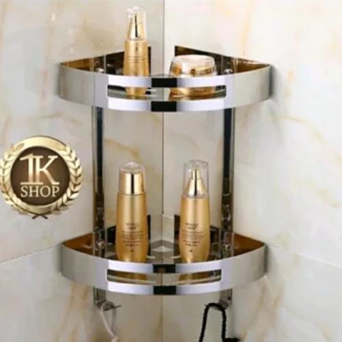 Jual Rak Shampoo sabun sudut Stainless tebal 2 susun - Jakarta Utara ...