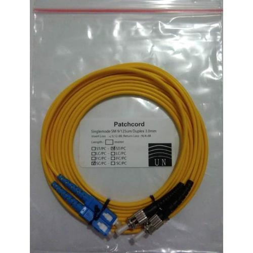 Jual Kabel Patchcord Fiber Optic ST-SC Duplex SM 9/125um 2 meter ...
