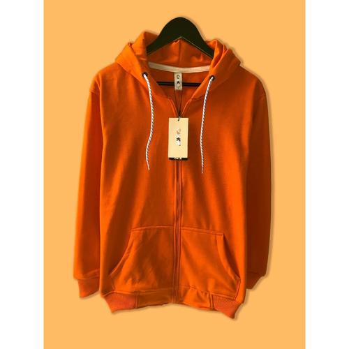 Jual Jaket Hoodie Zipper Polos Jaket CAMOE ORIGINAL Orange - Jacket ...