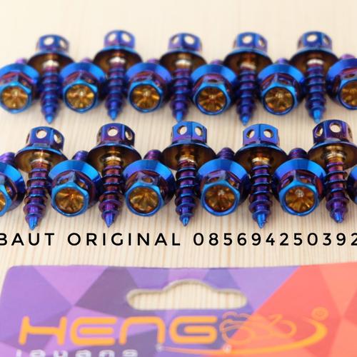 Jual Heng Baut Body Probolt Flower Blue Yamaha Original Thailand Harga ...