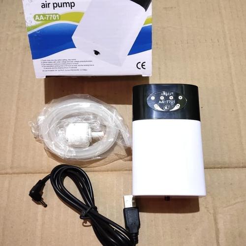 Jual Pompa Udara Aquarium AC DC Portable 1 Lubang Amara AA 7701 Origina ...