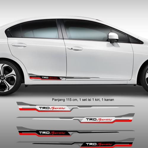 Jual Stiker New Yaris List Body Samping TRD Sportivo Sticker Mobil ...