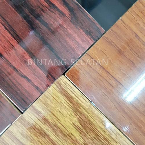Jual MELAMIN CORAK FINISHING TRIPLEK CORAK KAYU JATI 1.22 X 2.44 3MM ...