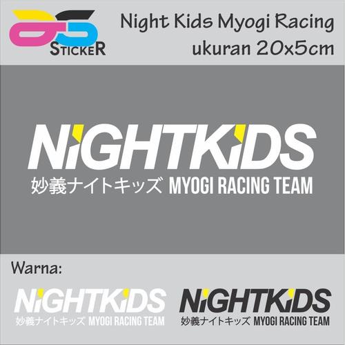 Jual Cutting Sticker - Stiker Night Kids (initial D) 20x5cm - BLACK ...