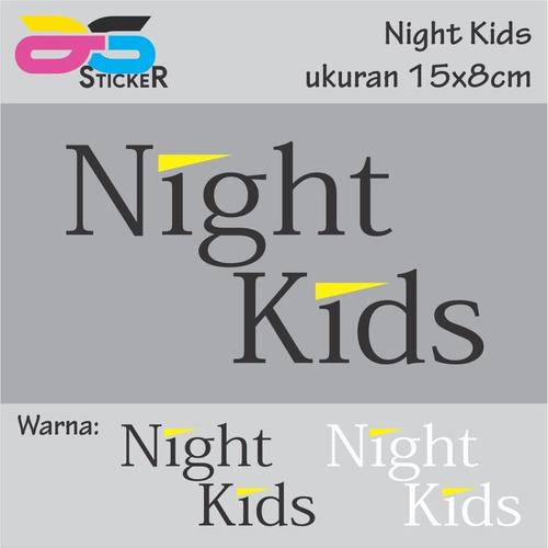 Jual Cutting Sticker - Stiker Night Kids (initial D) 15x8cm - WHITE ...