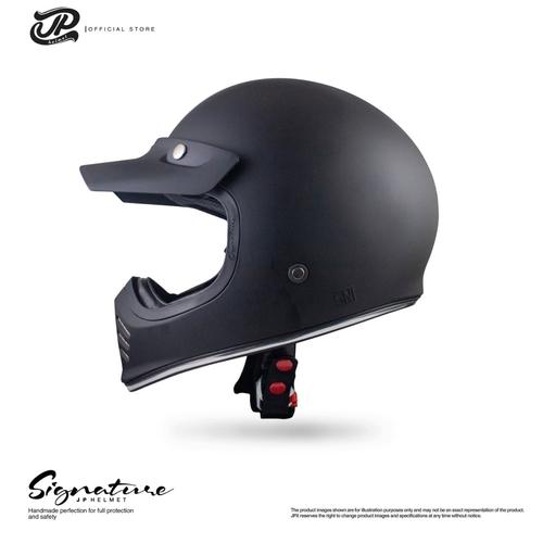 Promo Helm JP Retro Signature Solid Black Doff/Gold Cicil 0% 3x - Kab ...