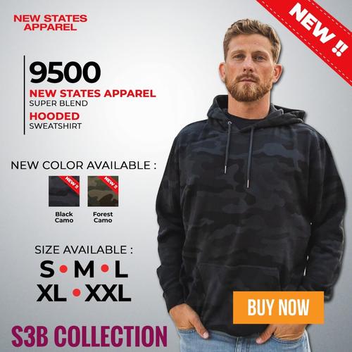 Jual Hoodie Polos Camo Jaket New States Apparel NSA 9500 Impor Original ...