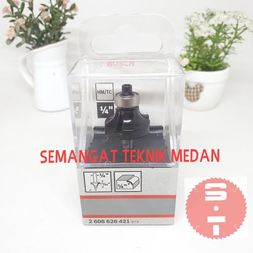 Jual 421 MATA PROFIL ROUTER TRIMMER SUDUT ROUND OVER BIT 6mm 1/4" 421 ...