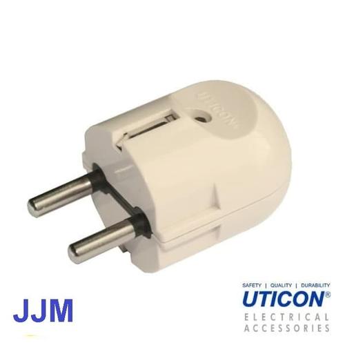 Jual Uticon Steker Arder Bulat - Colokan Listrik Round Plug - Jakarta ...