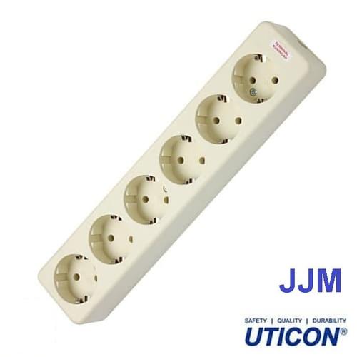 Jual Stop Kontak UTICON 6 Lubang - Terminal Colokan Listrik Electric Socket - Jakarta Utara - JJ ...