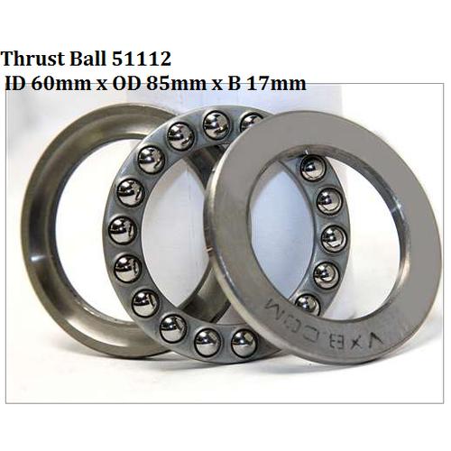 Jual 51112 Thrust Ball Bearing ID 60mm x OD 85mm x B 17mm - Jakarta ...