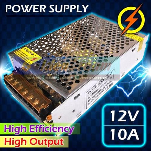 Jual Power Supply 12v 10A Jaring Trafo DC 12 v 10 A Adaptor PSU 220v LED DC - Kota Medan ...