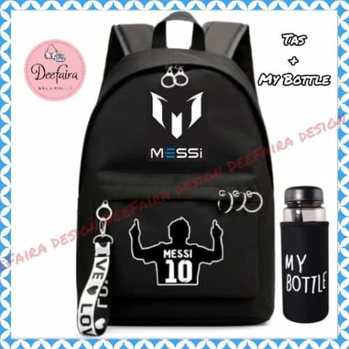 Jual Tas Sekolah Anak Laki Laki Backpack Lionel Messi - Hitam - Hitam ...