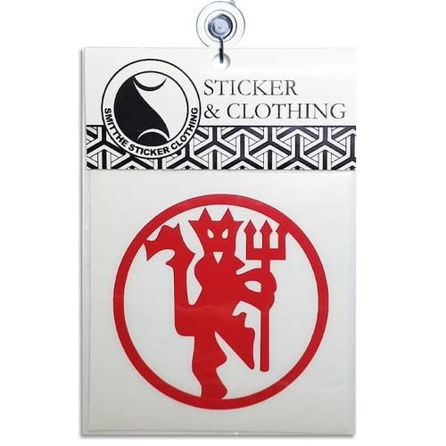 Jual Stiker Red Devil MU Logo Manchester United Cutting Sticker Motor ...