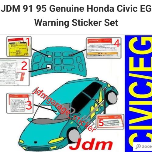 Jual honda civic EG geunine part decals - Kab. Tangerang - lucky cat ...