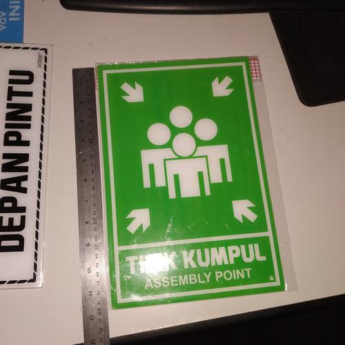 Jual Label Tulisan TITIK KUMPUL ASSEMBLY POINT - Kab. Tangerang ...